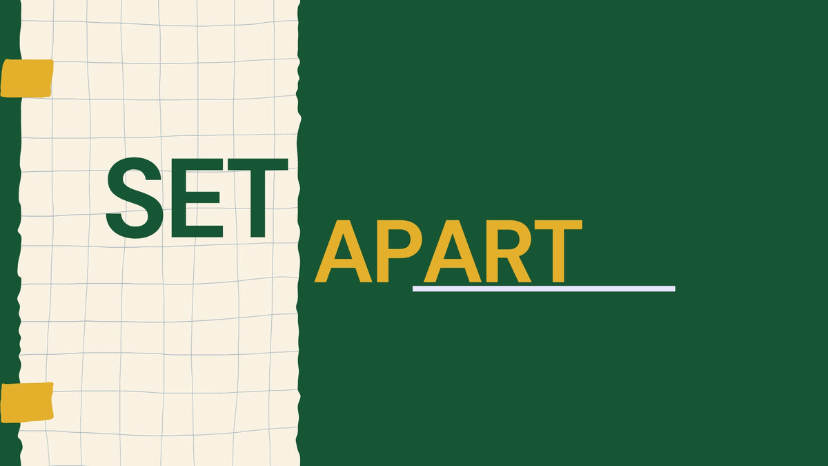 Set Apart: 4-Week Series – Ministry to Youth